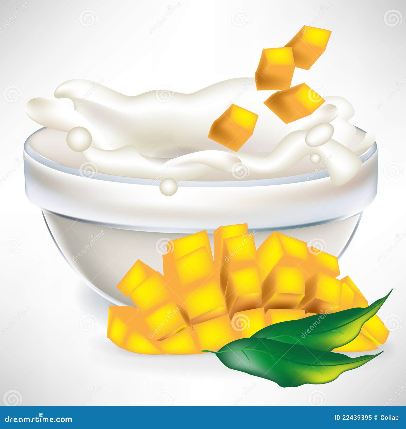 Mango Milk Logo Original Design, Label For Natural Healthy Dairy ...