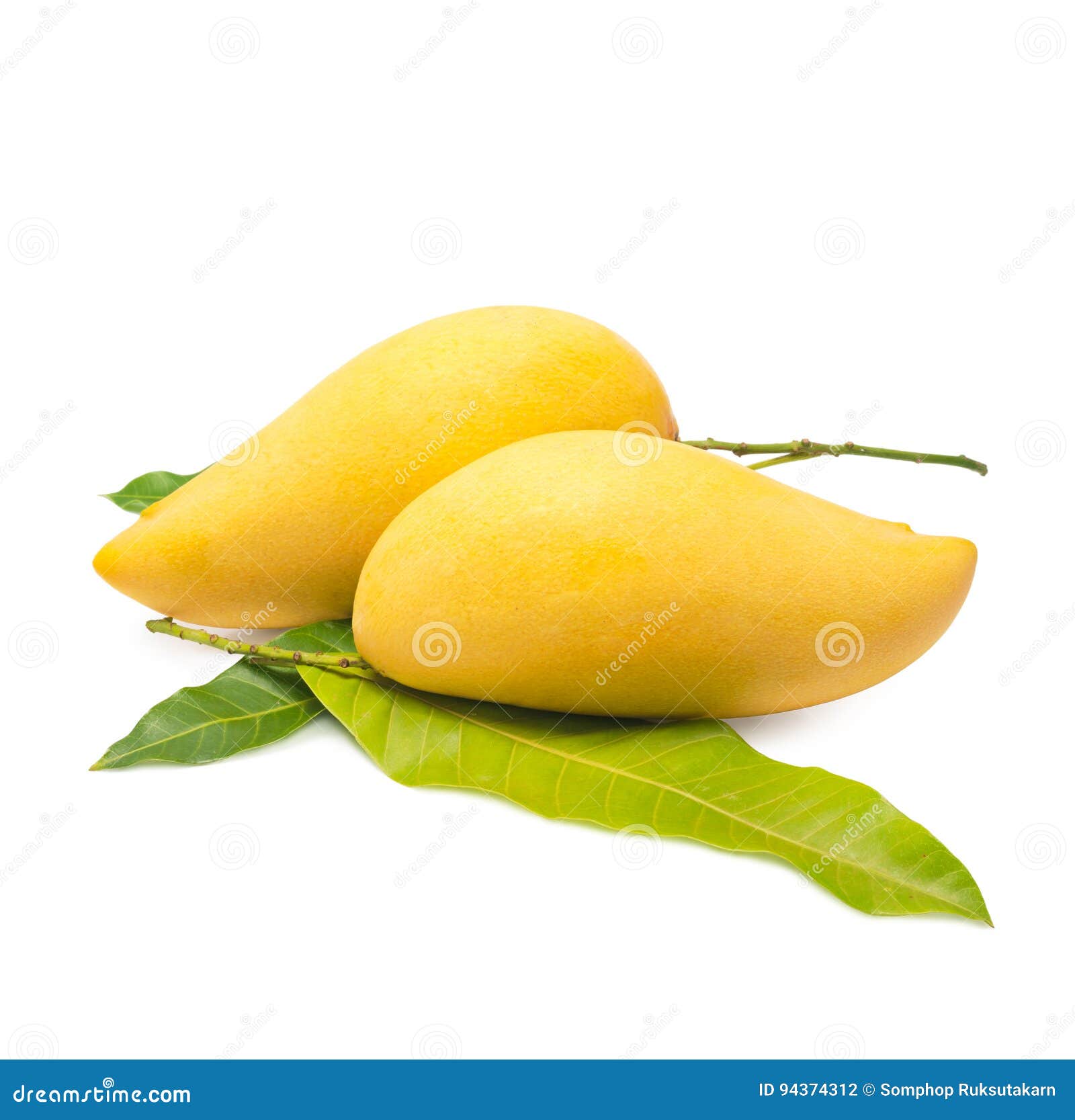 Mango De Oro Dulce Aislado En El Fondo Blanco Foto de archivo - Imagen ...