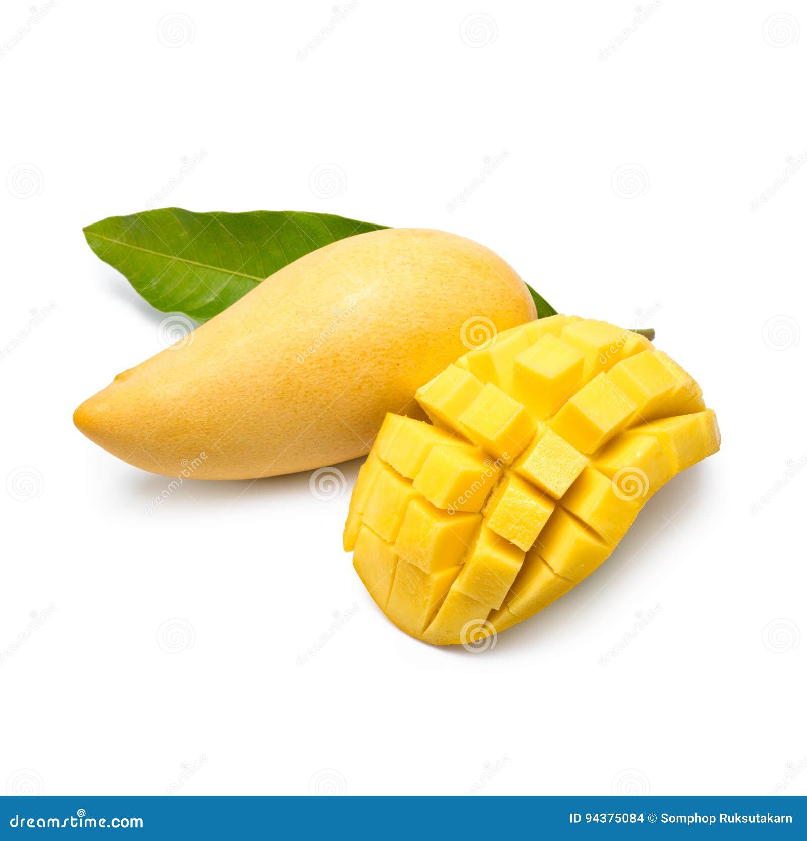 Mango De Oro Dulce Aislado En El Fondo Blanco Foto de archivo - Imagen ...