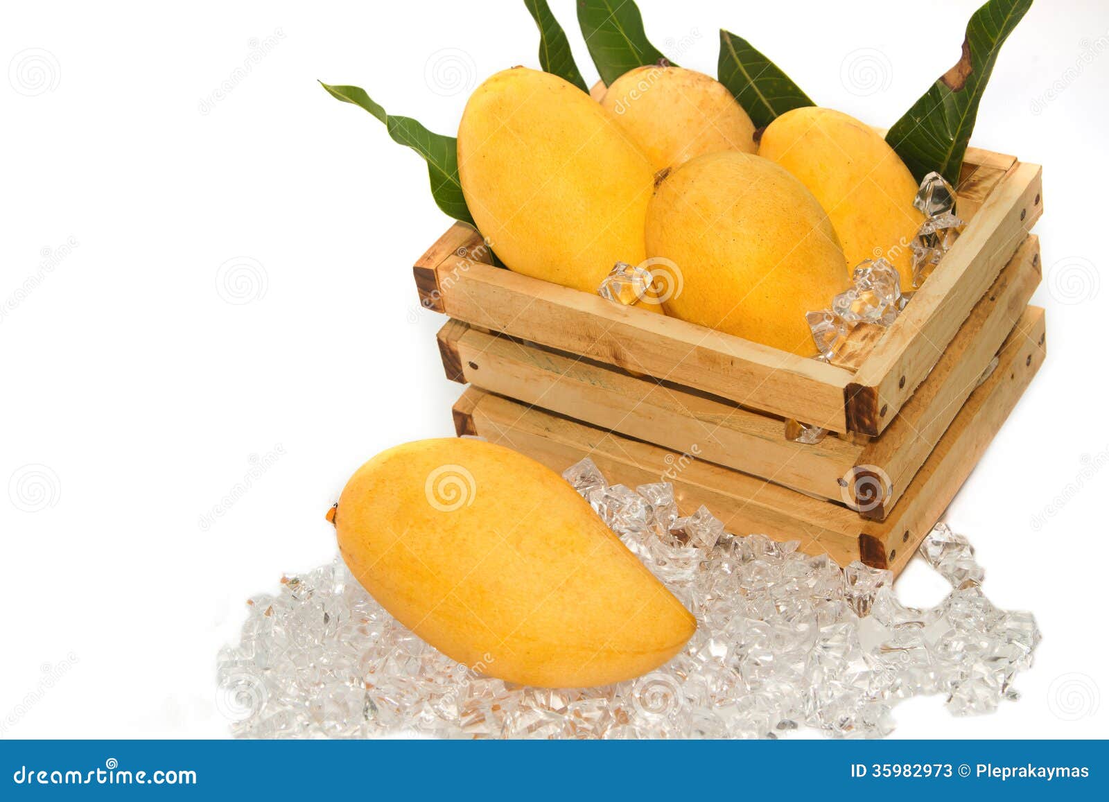 Mango De Oro Fresco, Postre Tailandés De La Fruta Imagen de archivo ...