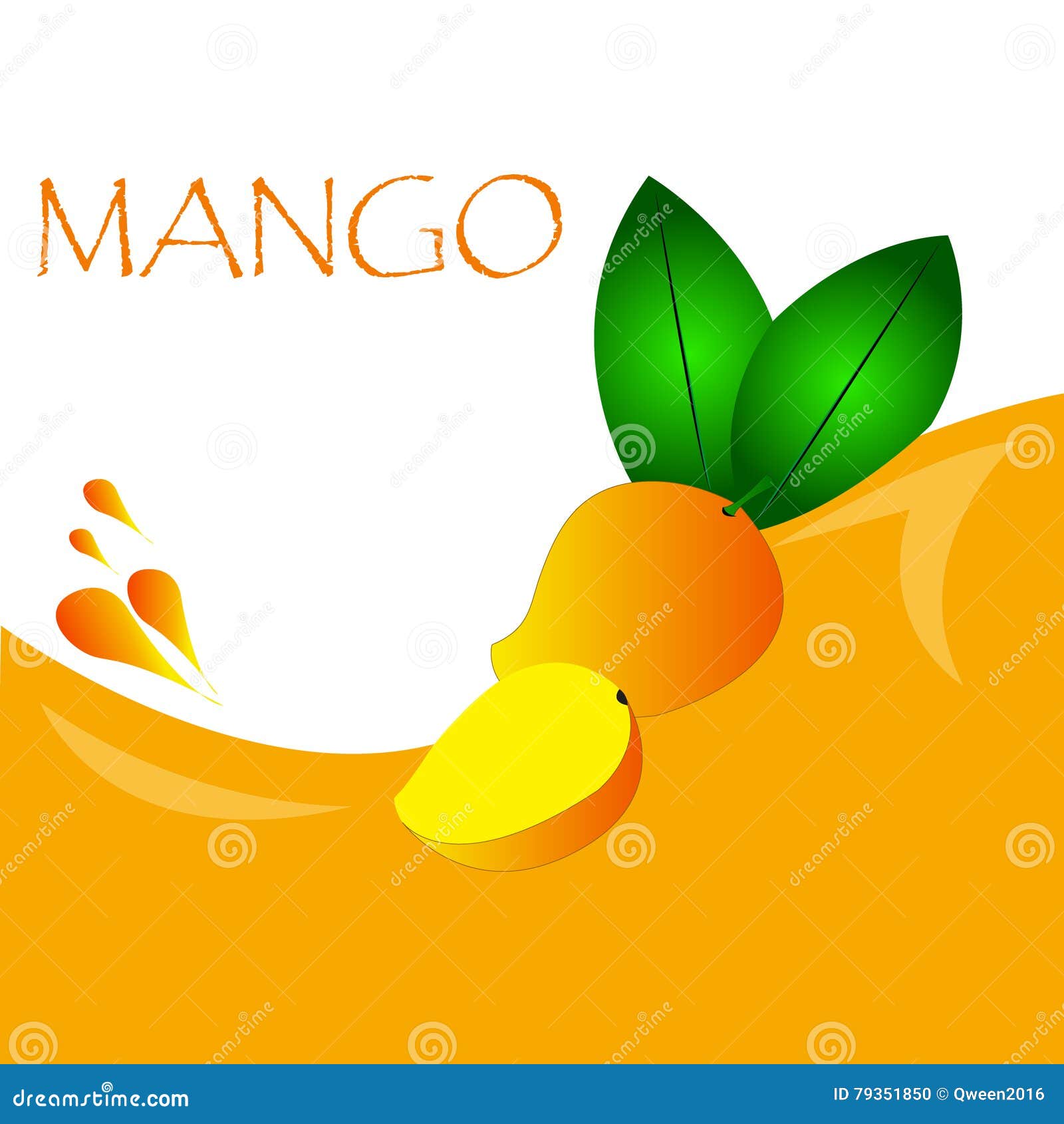 Mango Design Vector - Vector Design Stock Vector - Illustration of ...