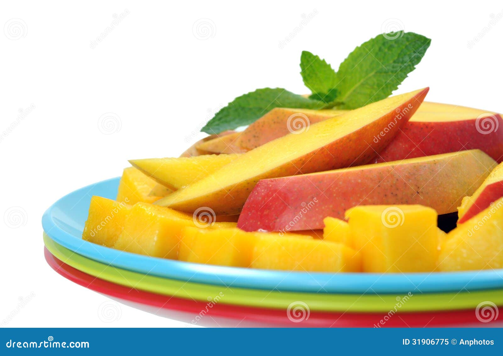 Mango dish stock image. Image of healthy, green, isolated - 31906775