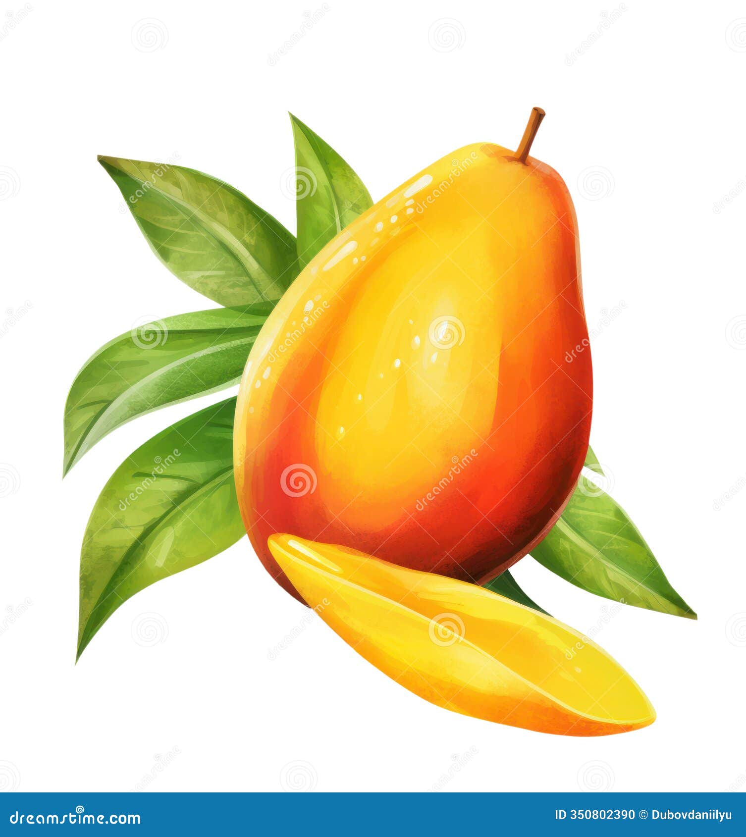 Mango Drawing on a Transparent Background in PNG Format, Great for Use ...