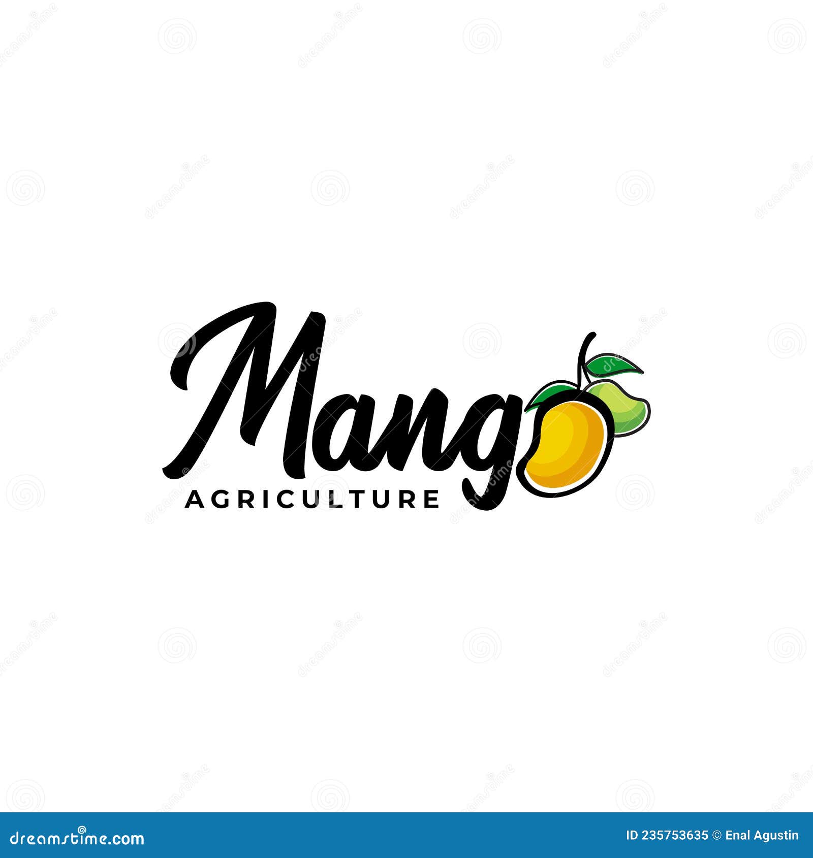 Mango Farming Industry Logo Design Stock Vector - Illustration of ...