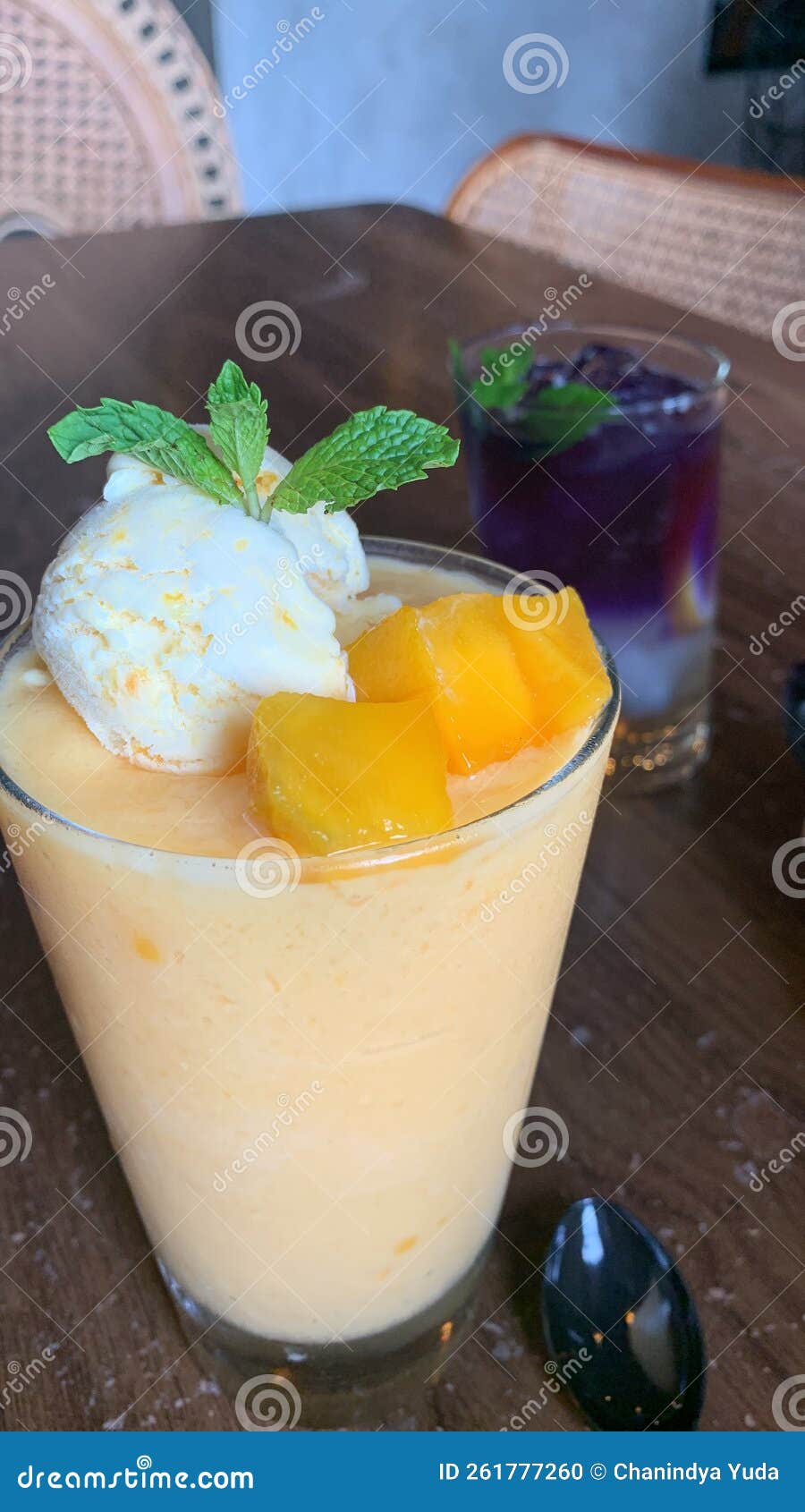 Mango float stock photo. Image of mango, drinking, float - 261777260