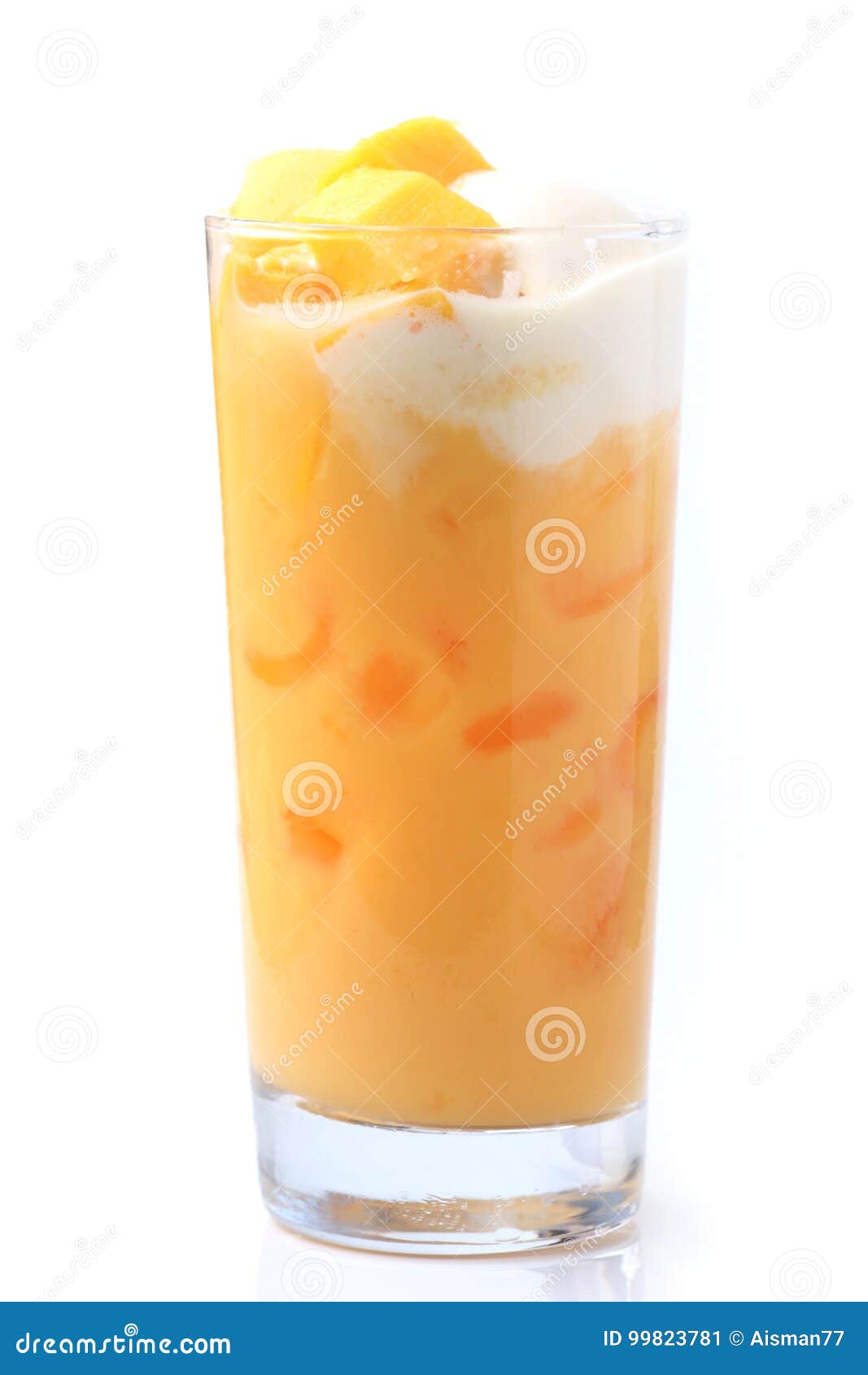 Mango float juice stock image. Image of summer, organic - 99823781