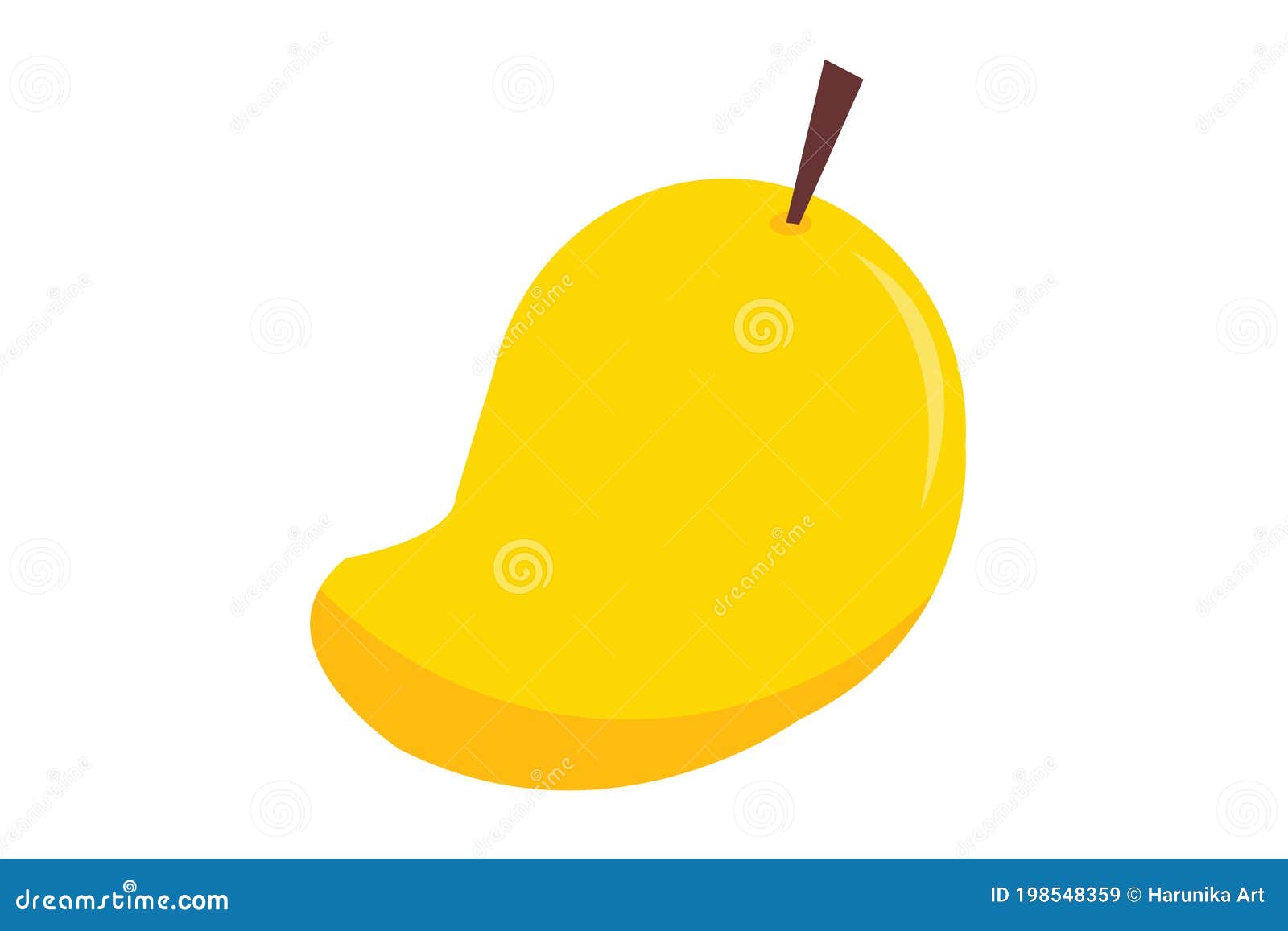Mango Fruit with Alphabet M Stock Vector - Illustration of fruit ...