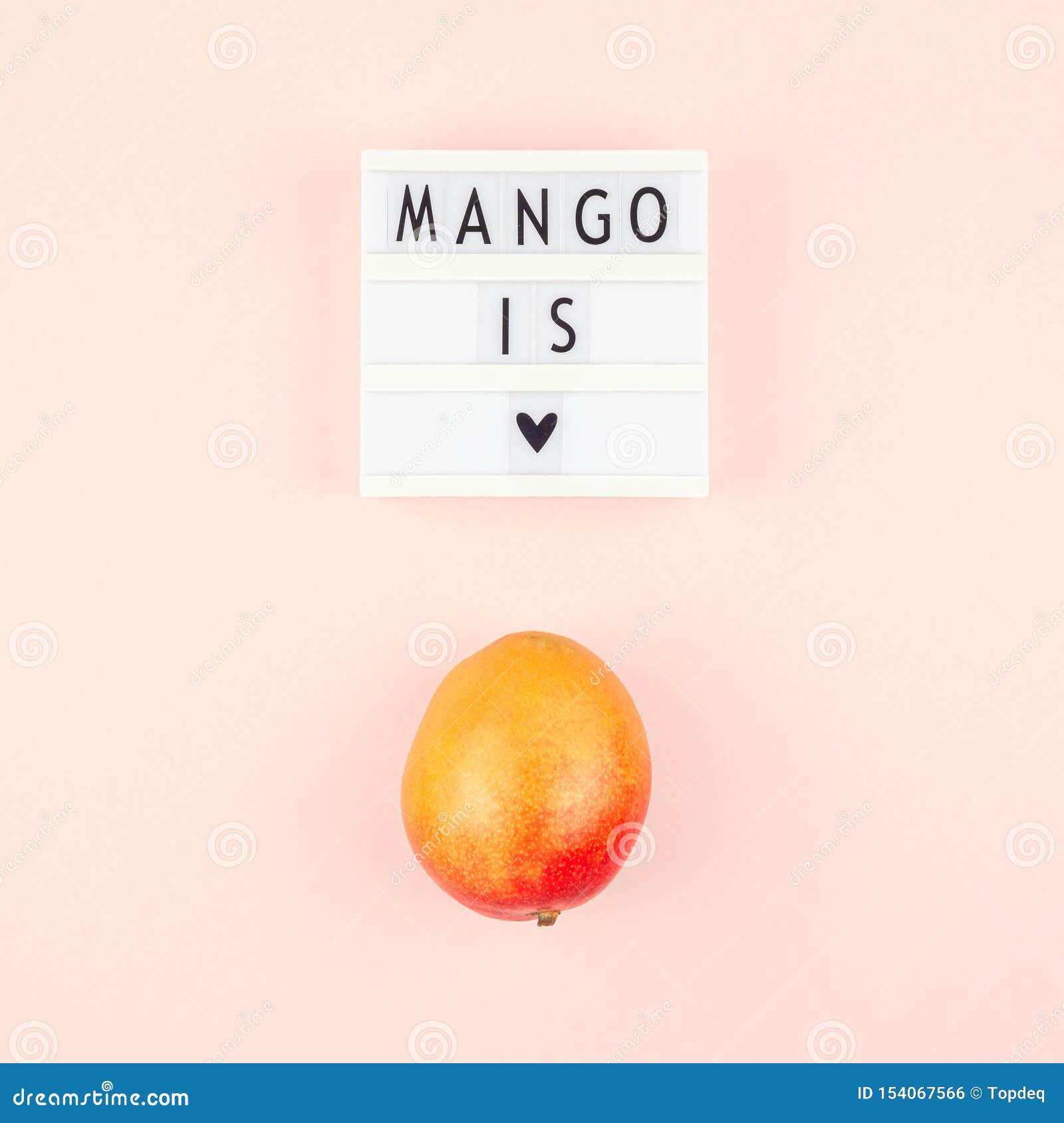 Mango Fruit in Creative Composition Stock Photo - Image of lightbox ...