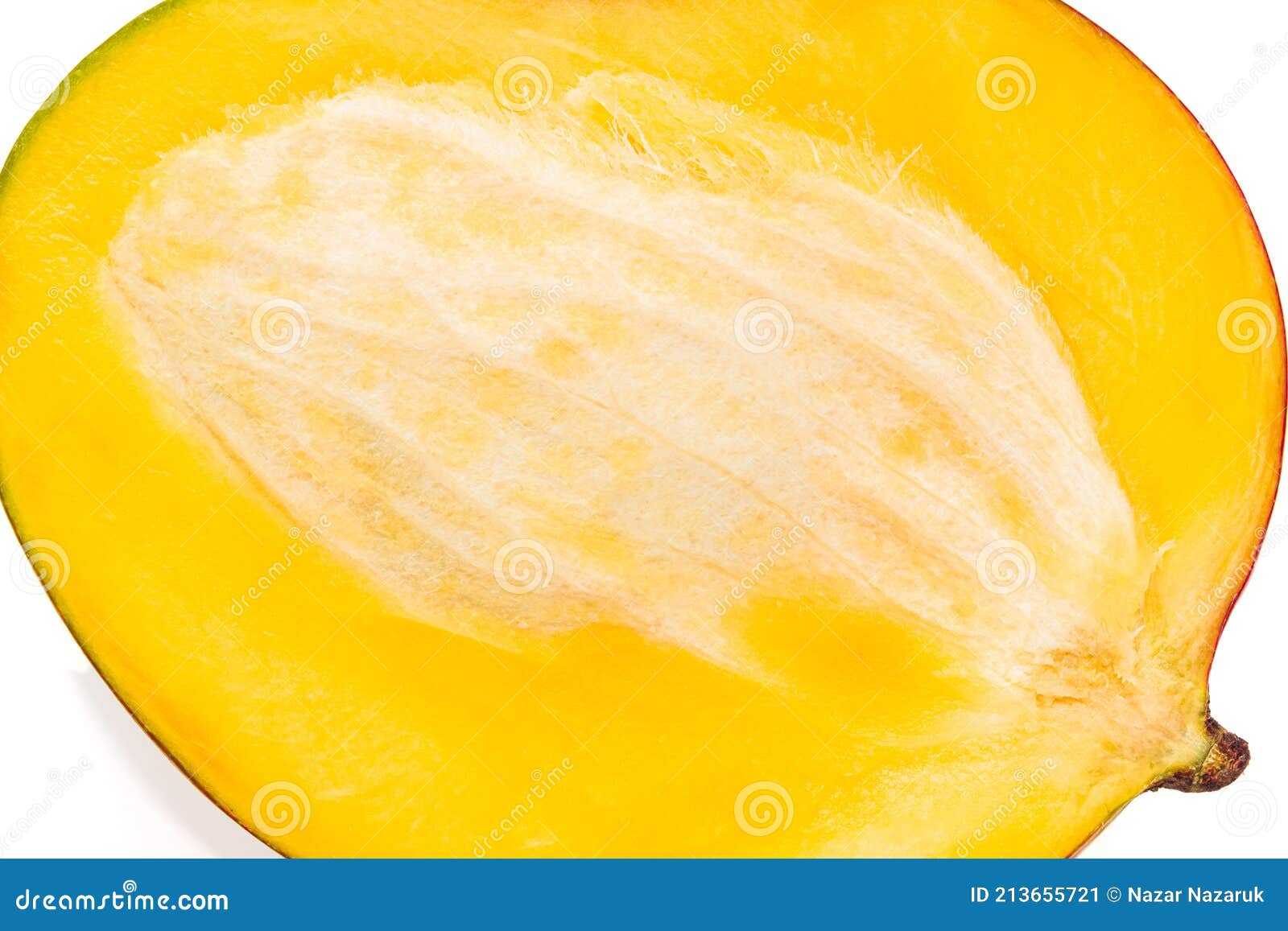 Mango Fruit Cut on Two. Mango Pulp and Pit Macro Photo Stock Image ...