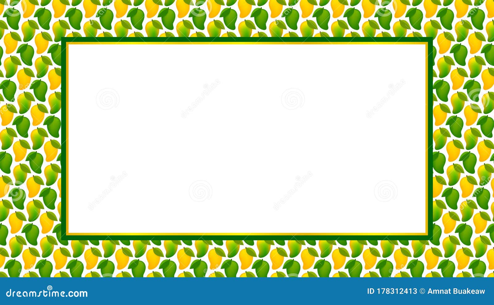 Mango Fruit Frame for Copy Space Text, Banner Frame with Mango for ...