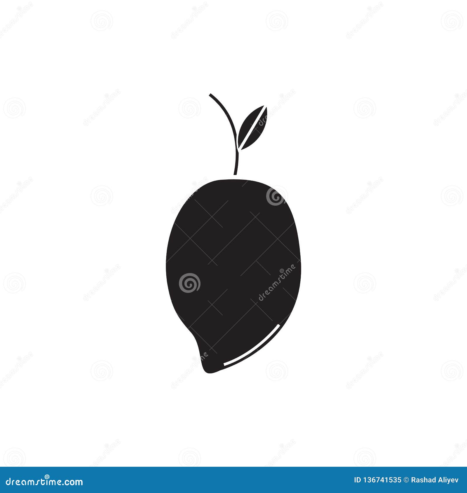 Mango Fruit Icon. Element of Fruit for Mobile Concept and Web Apps Icon ...