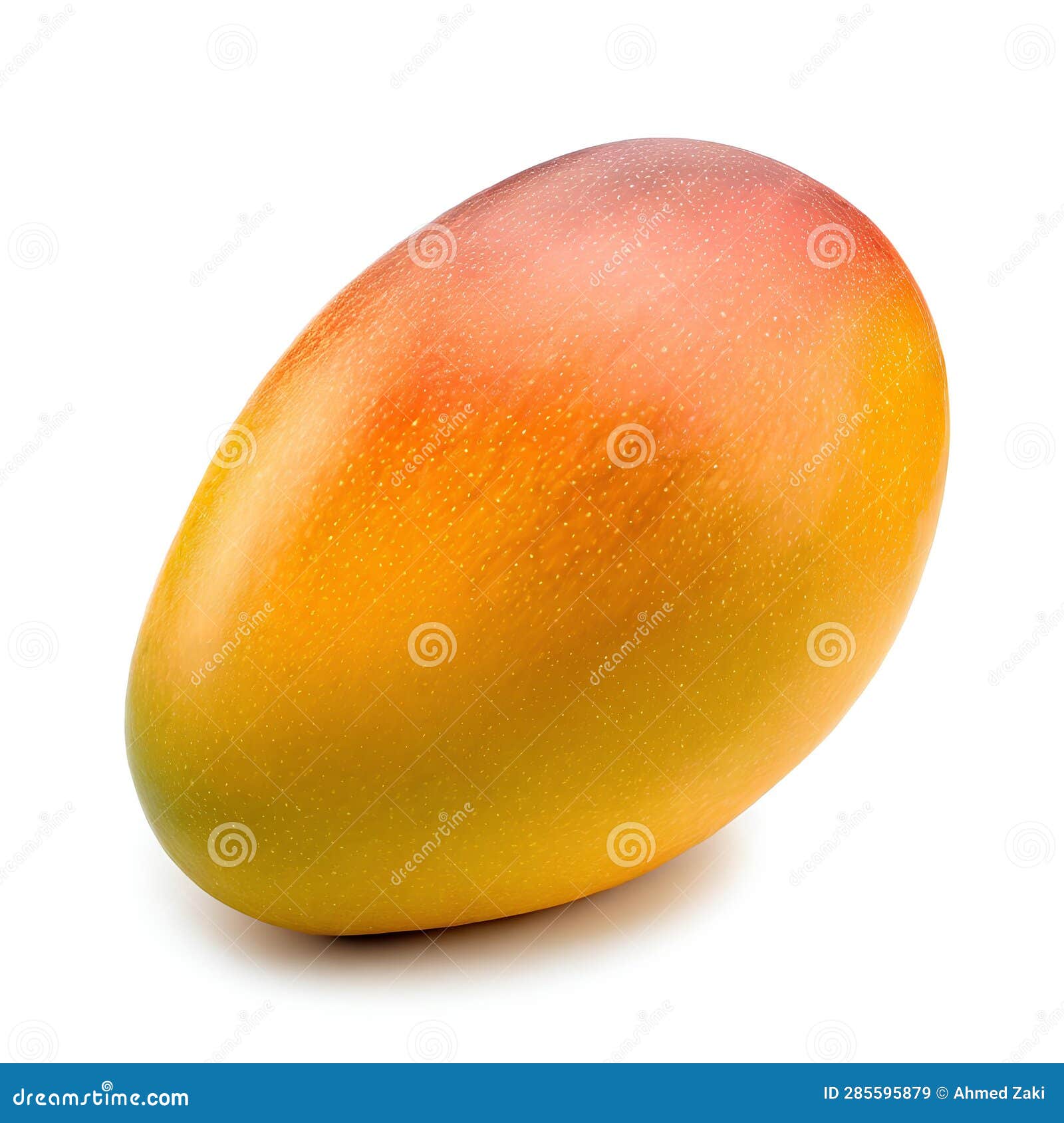 Mango Fruit Isolated on a White Background with Empty Space Around it ...