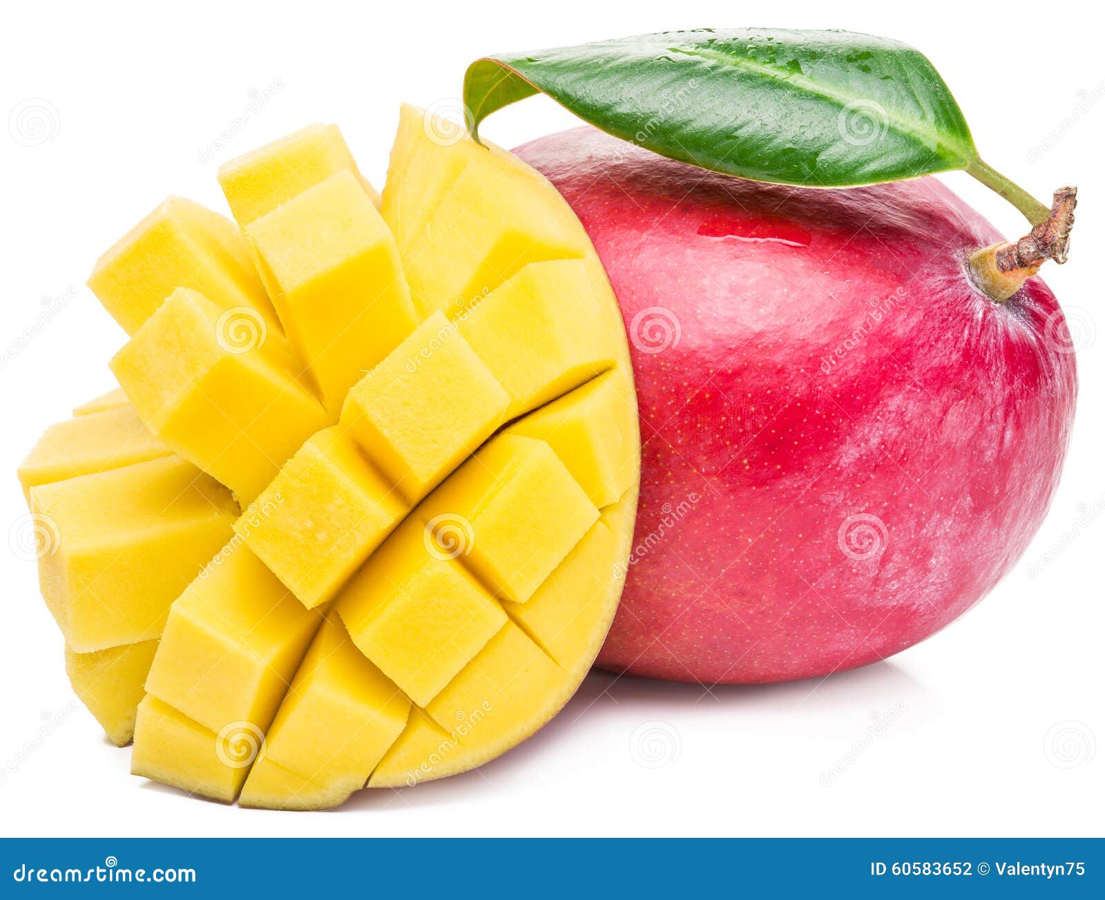 Mango Fruit and Mango Cubes. the Picture of High Quality Stock Photo ...