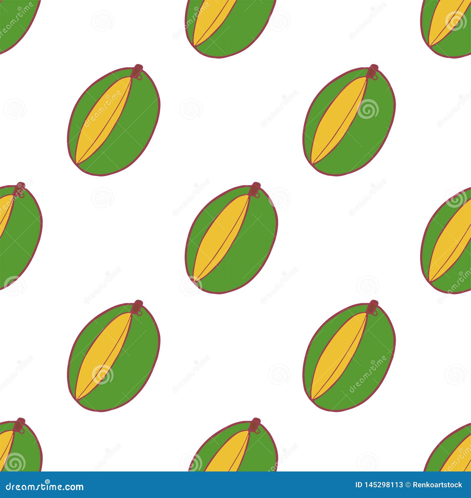 Mango Fruit Seamless Pattern Stock Vector - Illustration of mango, cute ...