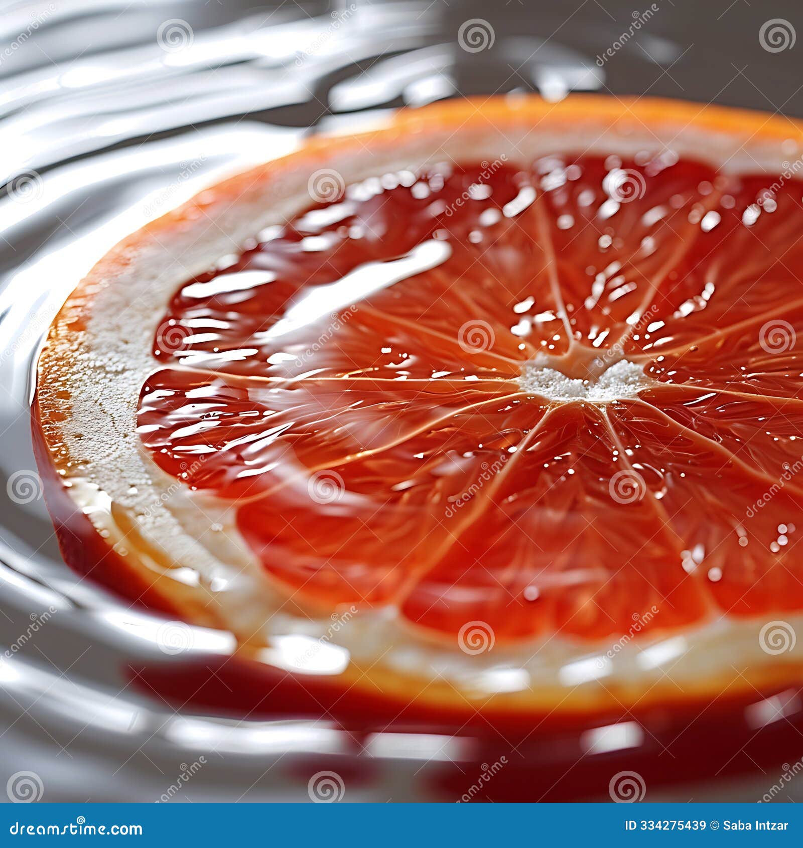 Mango Fruit Slices and Water Ripple on White Background Stock Image ...