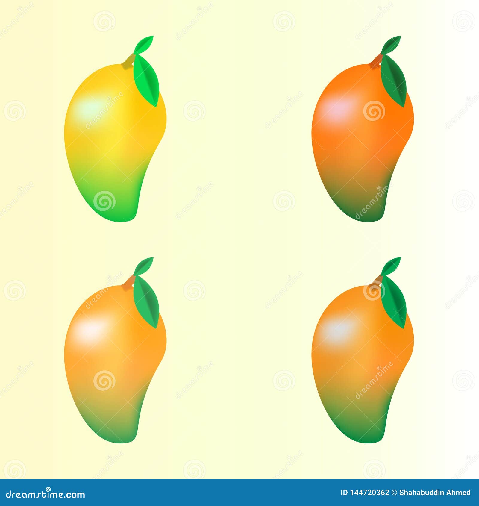 Mango Fruits Logo Design For Your Company Vector Illustration ...