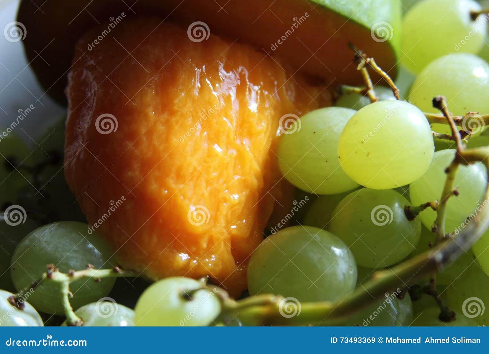 Mango with green grape stock image. Image of sweet, background - 73493369