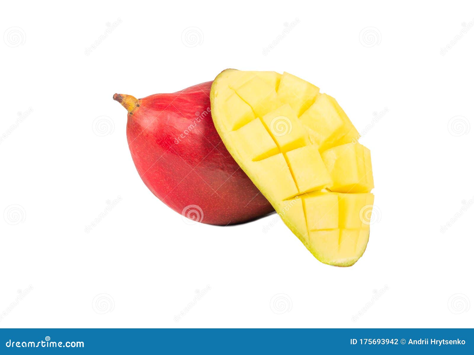 Mango with half stock photo. Image of delicious, freshness - 175693942
