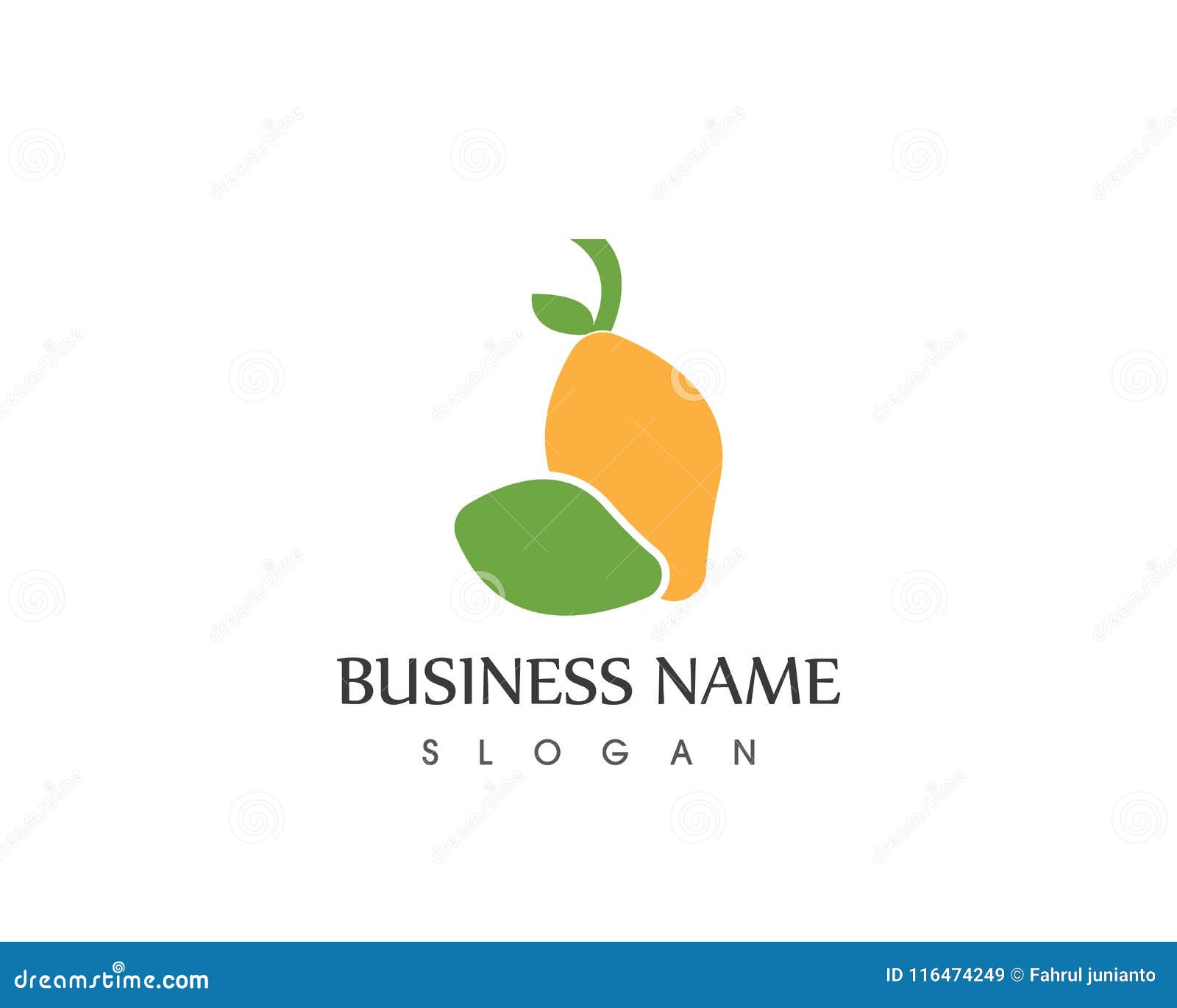 Mango Icon Logo Vector Template Stock Vector - Illustration of juicy ...