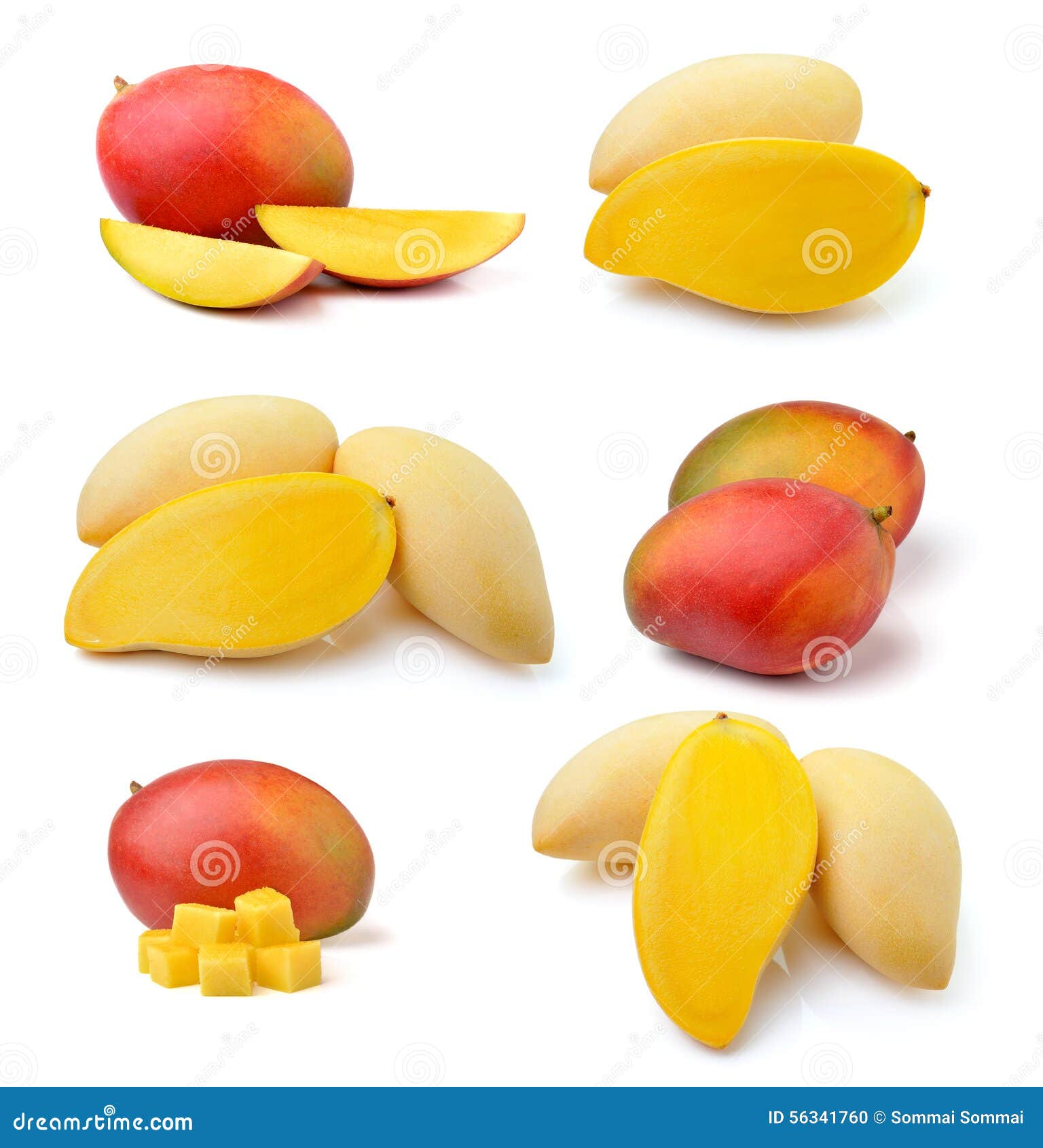 Mango Isolated on White Background Stock Photo - Image of fresh, sweet ...