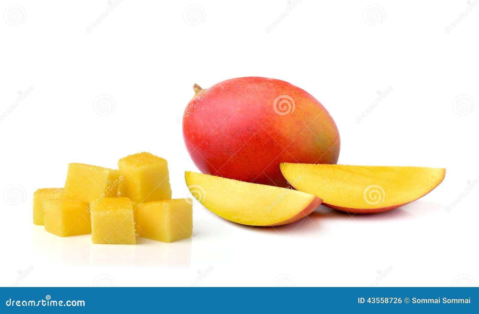 Mango Isolated on White Background Stock Photo - Image of health, mango ...