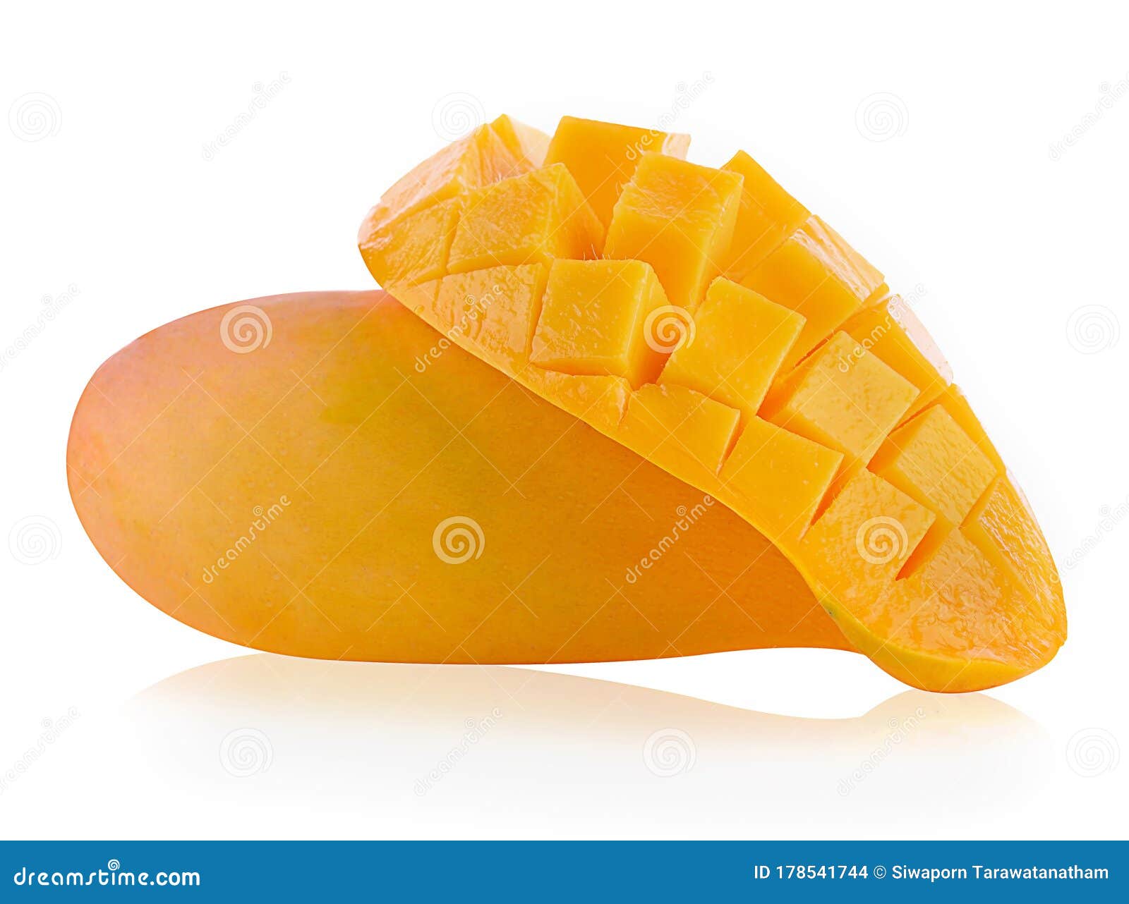 Mango Isolated on a White Background Stock Photo - Image of freshness ...