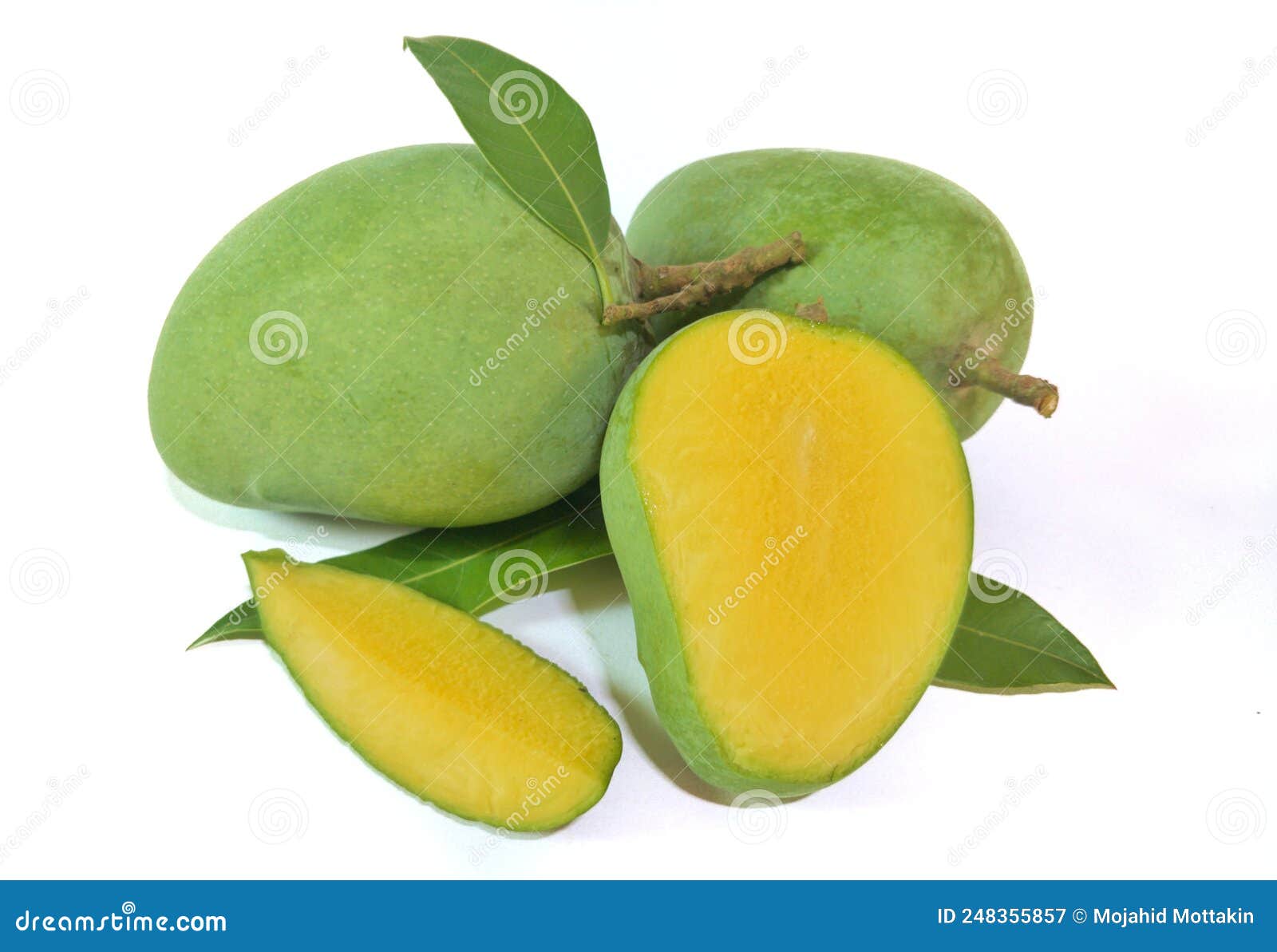 Mango Isolated on White Background Stock Image - Image of flower, berry ...