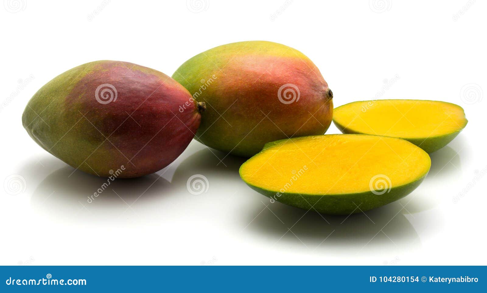 Fresh mango isolated stock photo. Image of organic, ruby - 104280154