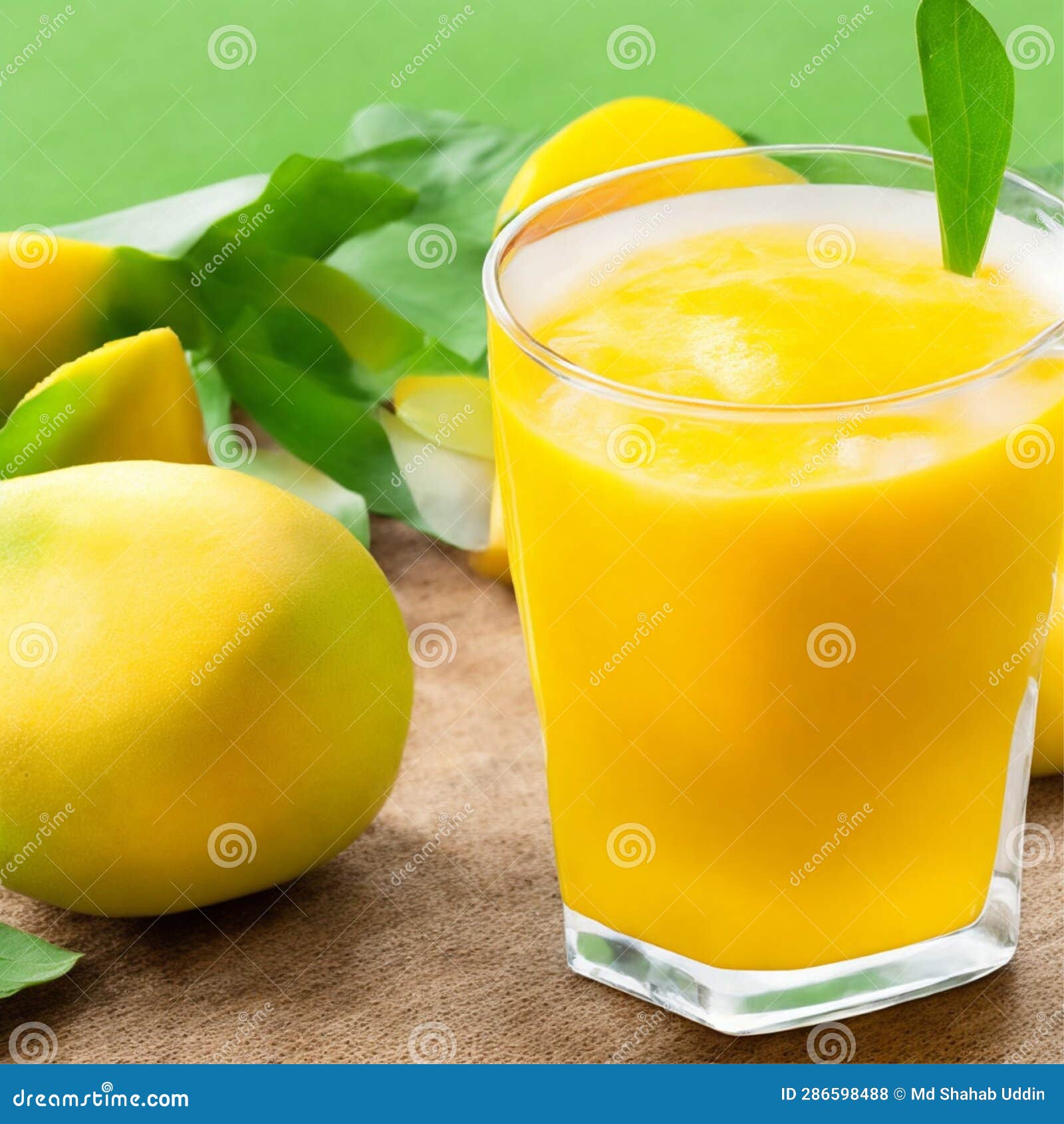 Mango Juice the Nectar of the Gods. Stock Illustration - Illustration ...