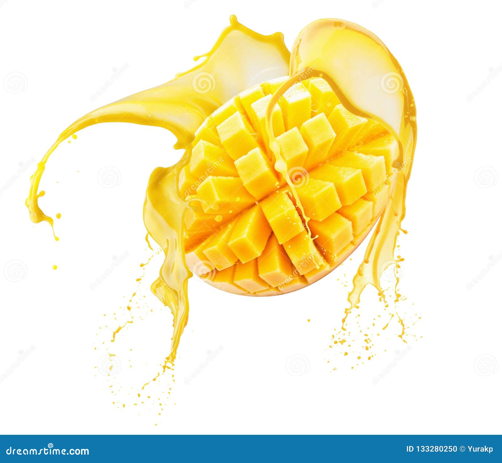 Mango Juice Splash Wallpaper