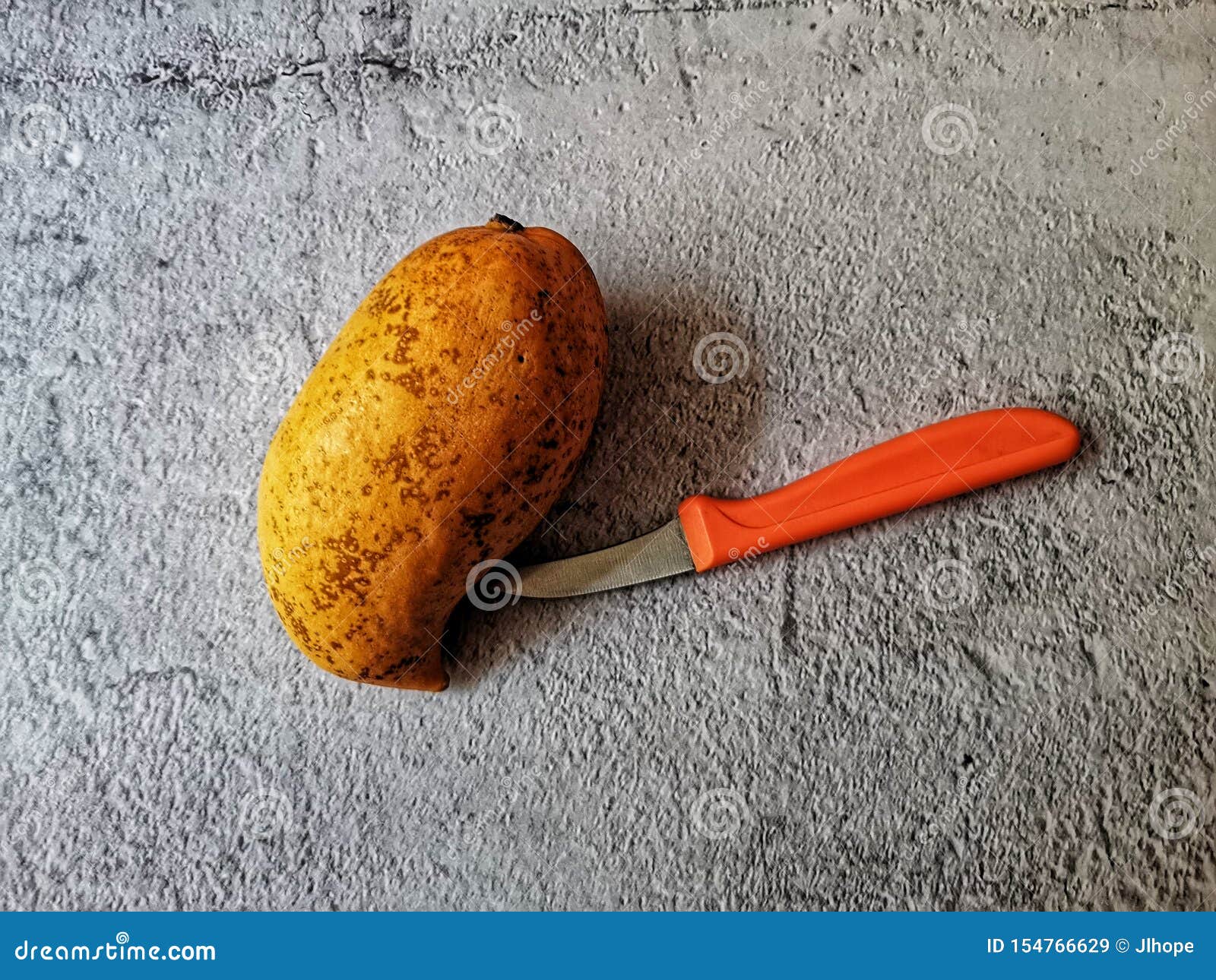 Mango Isolate on Gray Cement Bacground Stock Image - Image of mango ...