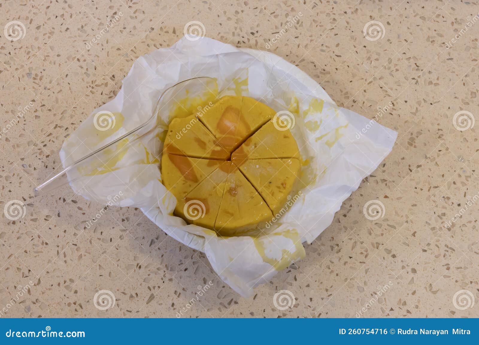 Mango Kulfi, Served on Plate. Popular Indian Sweet Dish Stock Photo ...