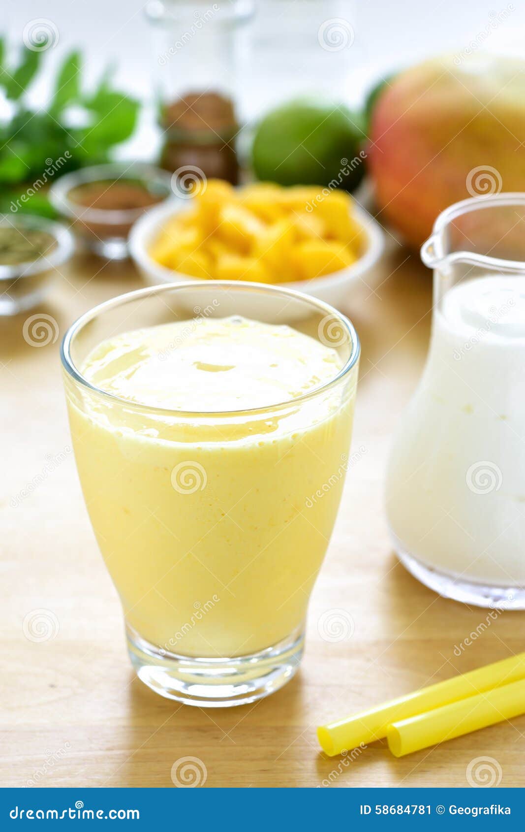Mango Lassi Smoothie Drink. Stock Image - Image of fresh, cuisine: 58684781