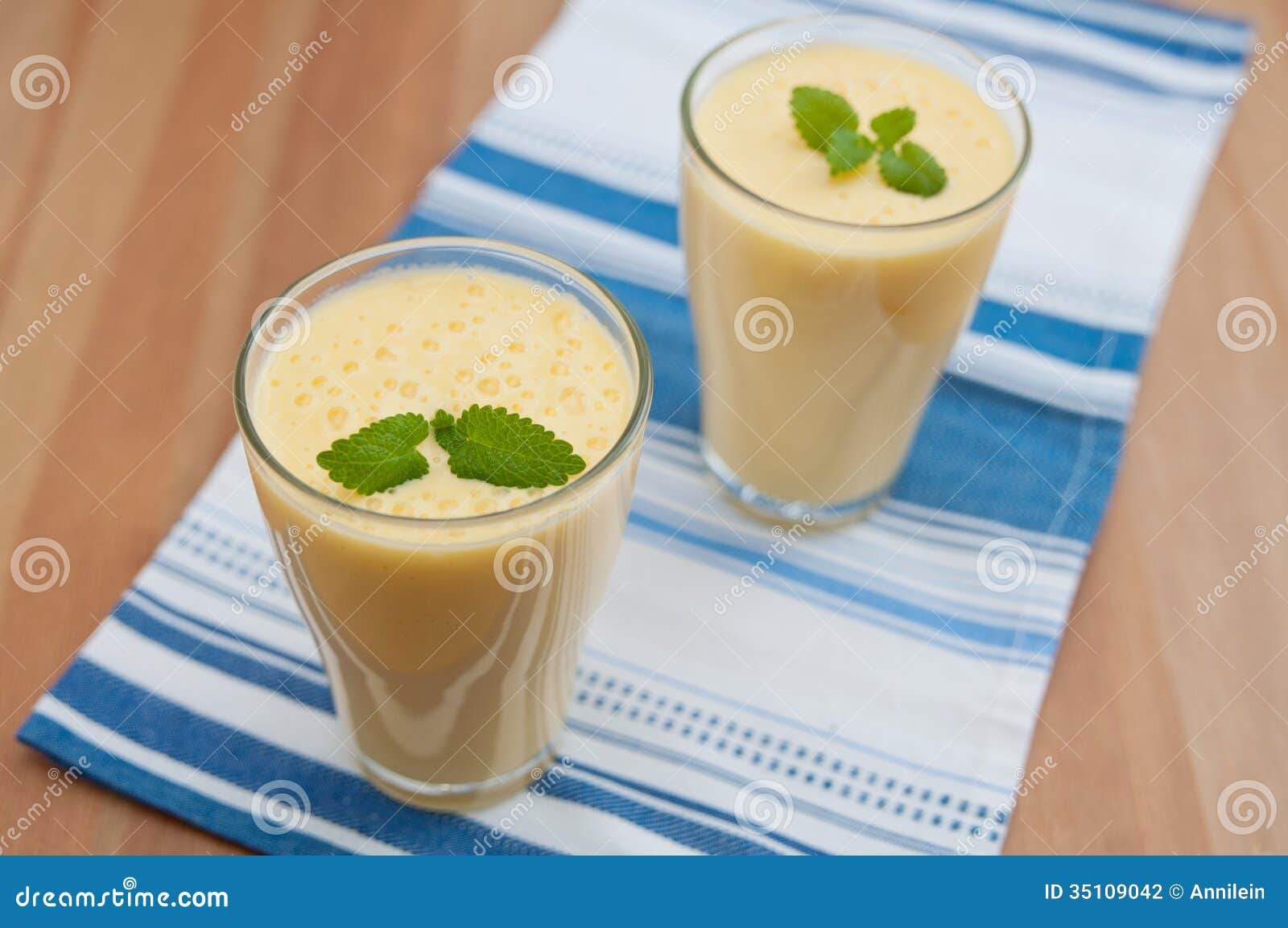 Mango Lassi Smoothie stock photo. Image of mint, beverage - 35109042