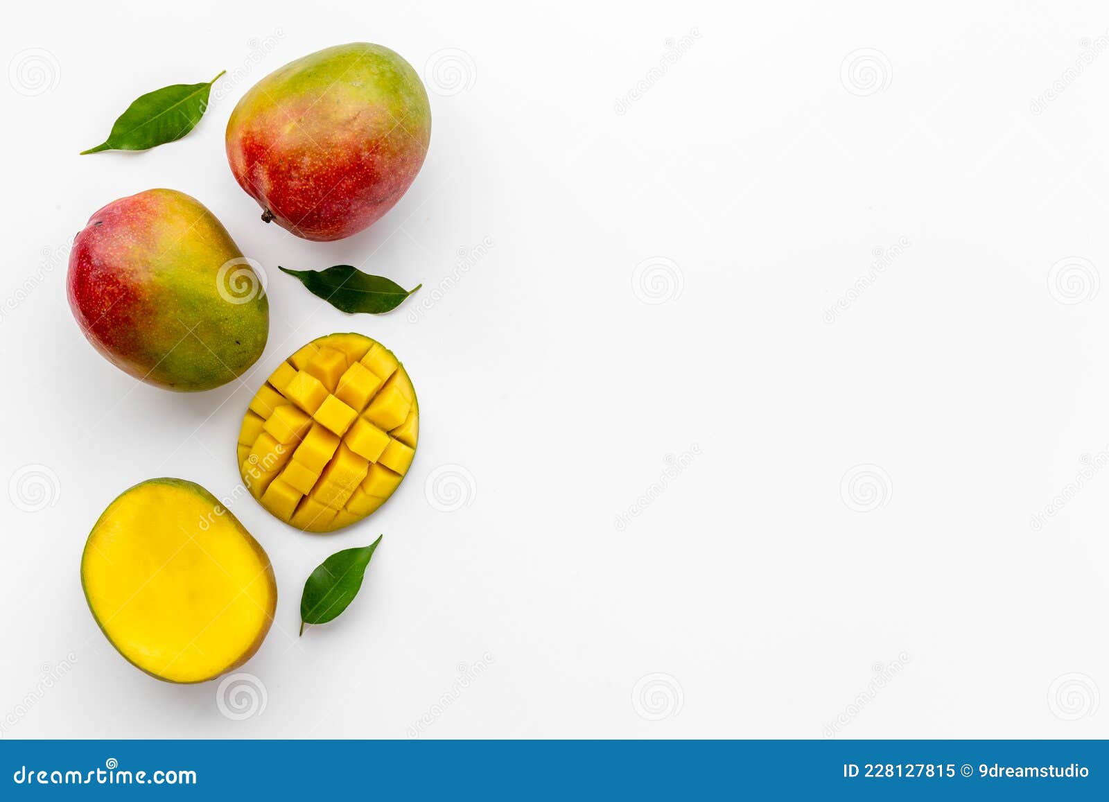Mango Layout - Tropical Fruits Abstract Background Stock Image - Image ...