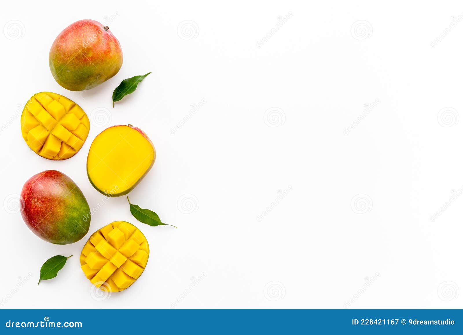 Mango Layout - Tropical Fruits Abstract Background Stock Image - Image ...