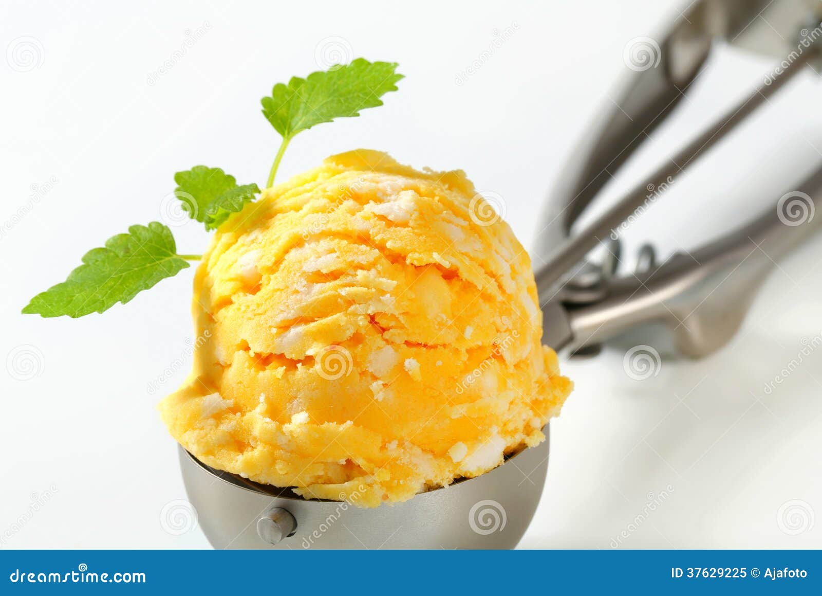 Mango lemon ice cream stock image. Image of mango, food - 37629225