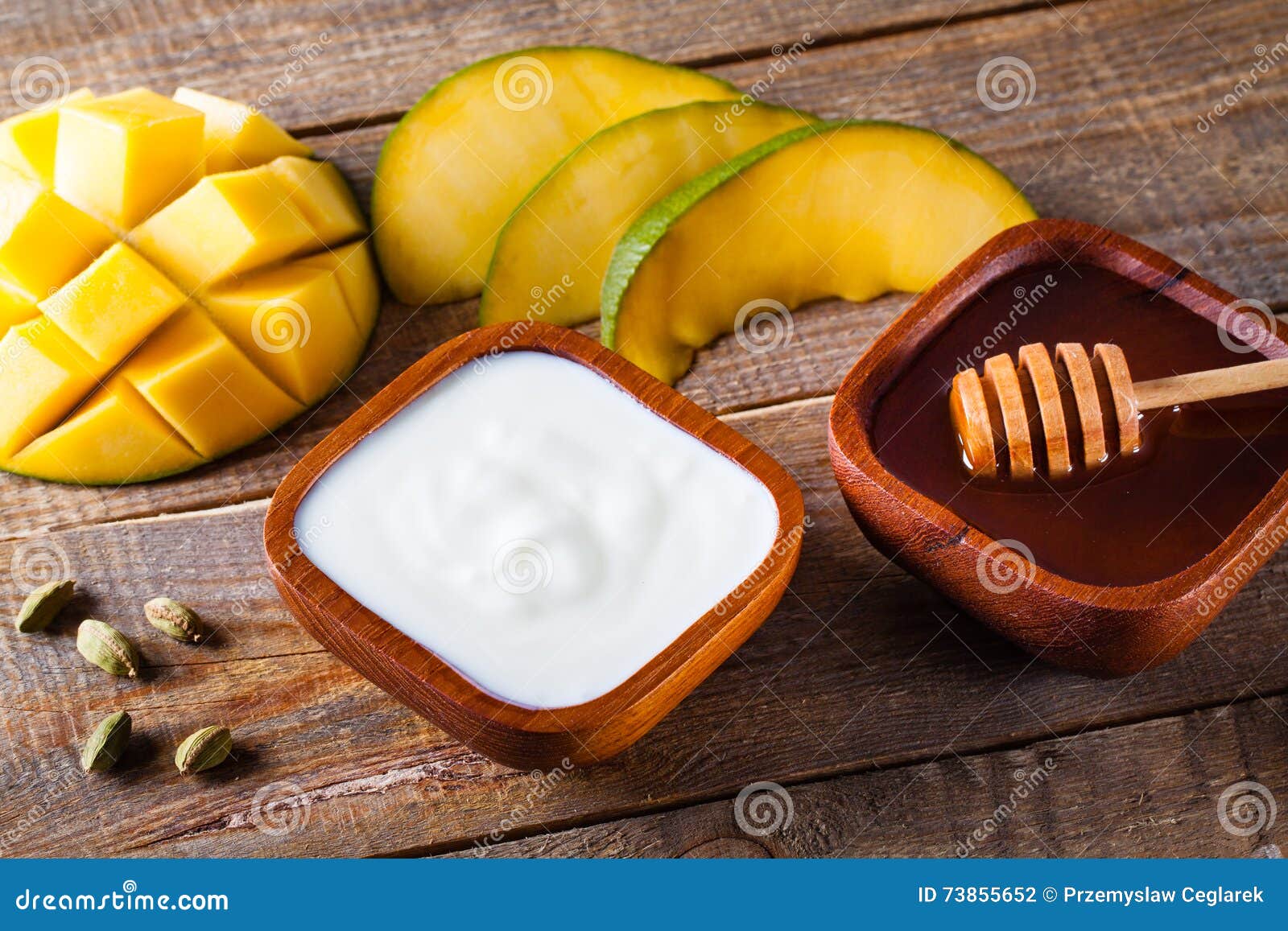 Mango lessi. stock photo. Image of cardamom, lasi, beverage - 73855652