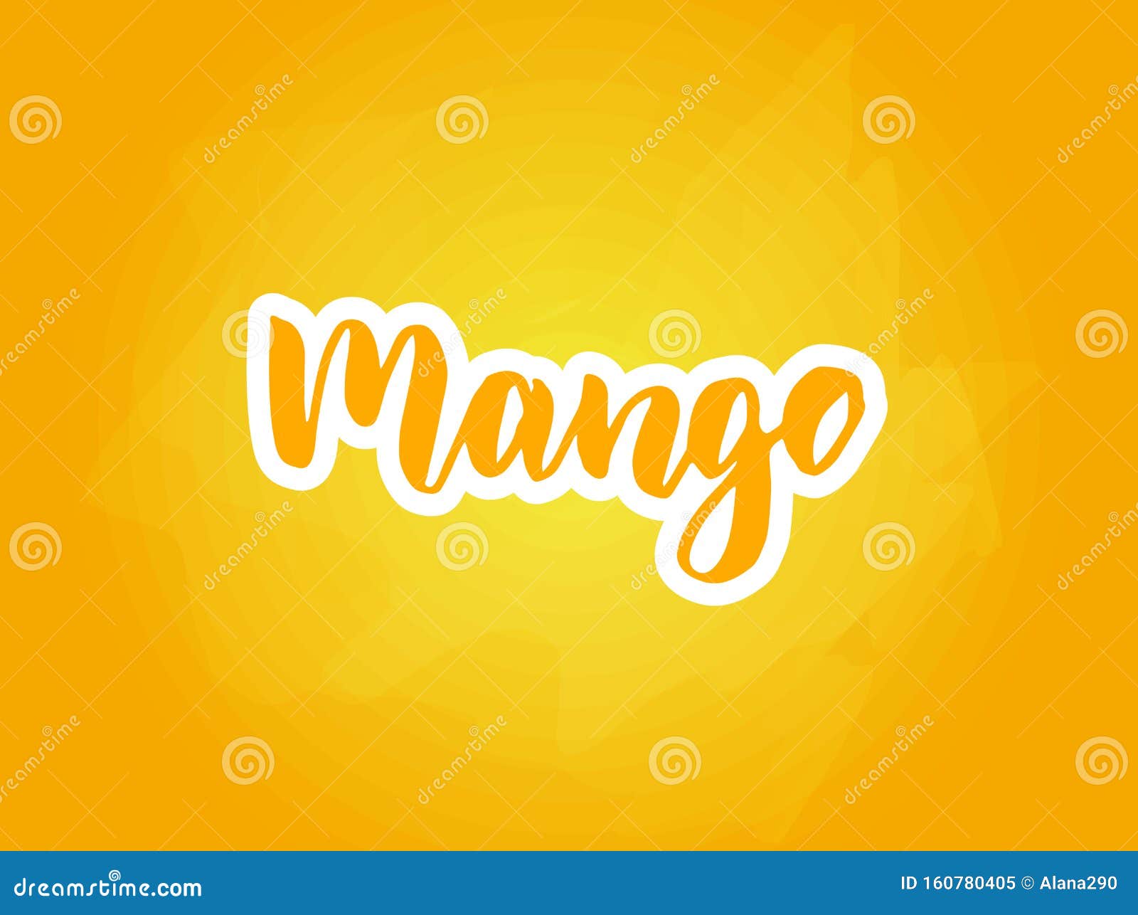 Mango lettering stock vector. Illustration of plant - 160780405