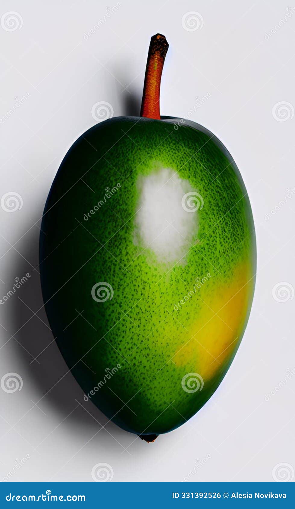 Mango on a Light Background Stock Illustration - Illustration of food ...