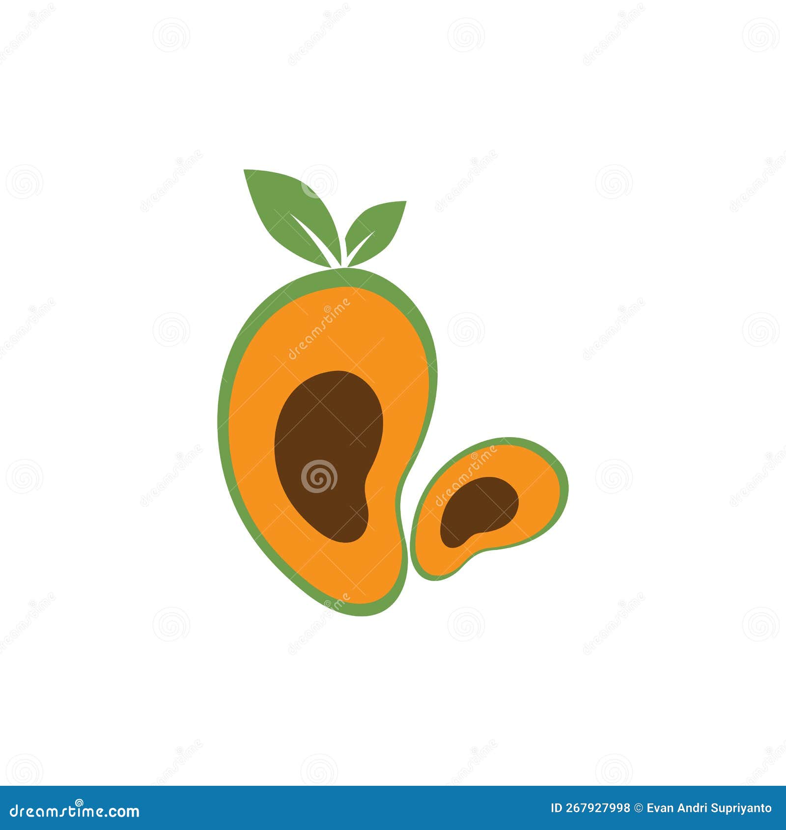 Mango Logo Flat and Symbol Design Vector Template Stock Vector ...