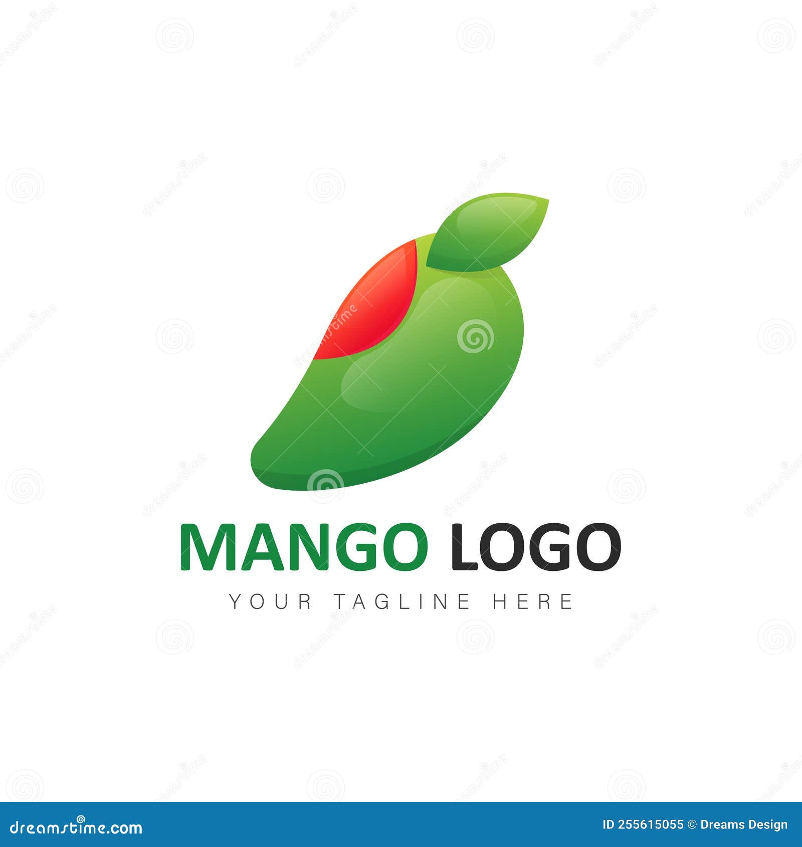 Mango Logo Gradient Design Illustration Stock Vector - Illustration of ...