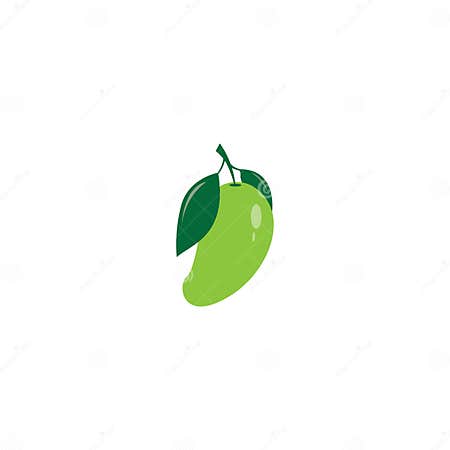 Mango Logo Icon Template Color Design Vector Illustration Green Stock ...