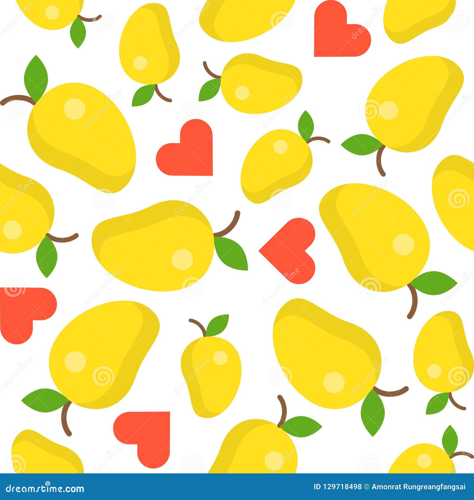 Mango Lover Seamless Pattern for Wallpaper or Wrapping Paper Stock ...