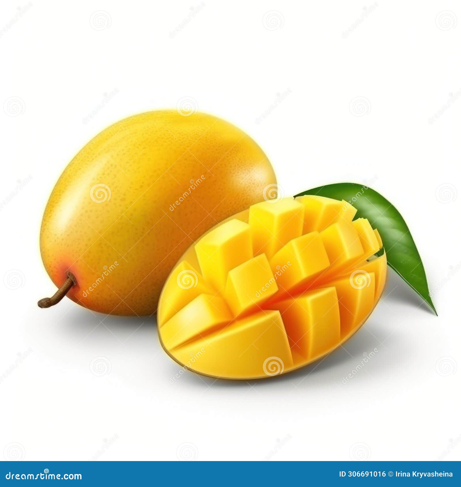 Mango Mangoes Fruit Isolated Stock Photo - Image of sweet, organic ...