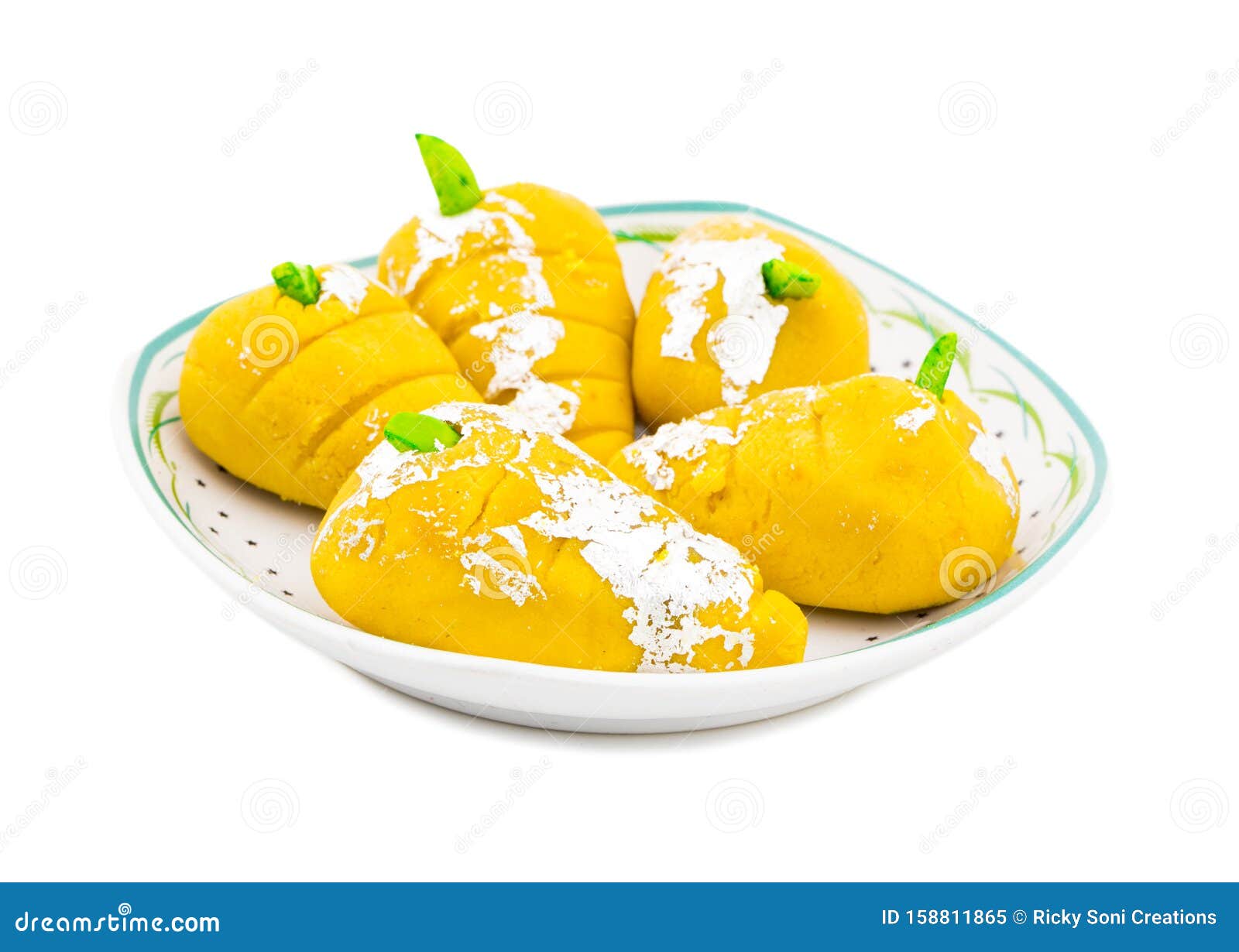 Mango Mawa Pedha O Peda, Comida Dulce India Imagen de archivo - Imagen ...