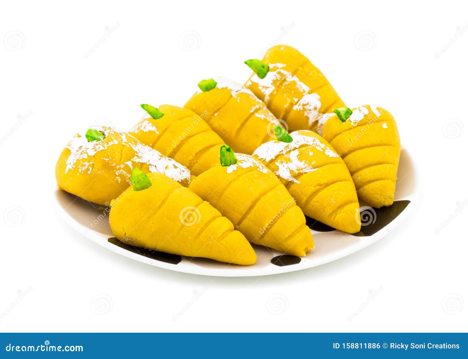 Mango Mawa Pedha O Peda, Comida Dulce India Foto de archivo - Imagen de ...