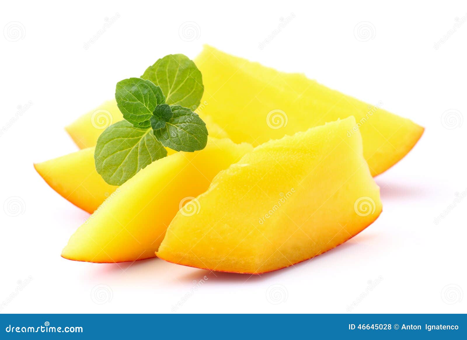 Mango Ice Tea With Mint In A Glass Royalty-Free Stock Photography ...