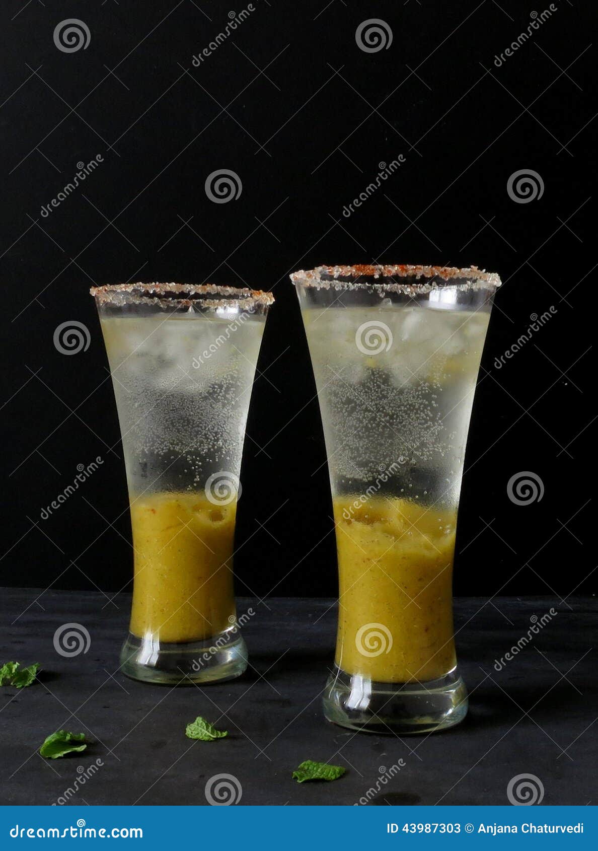Mango mint lemonade stock image. Image of mango, refreshing - 43987303