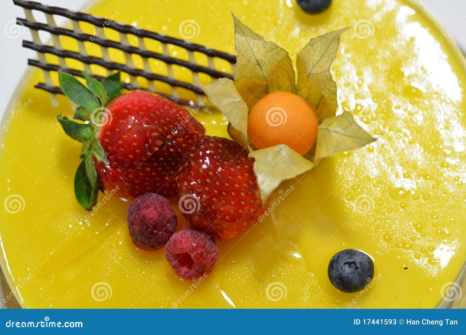 Mango mousse cake stock image. Image of food, delicious - 17441593